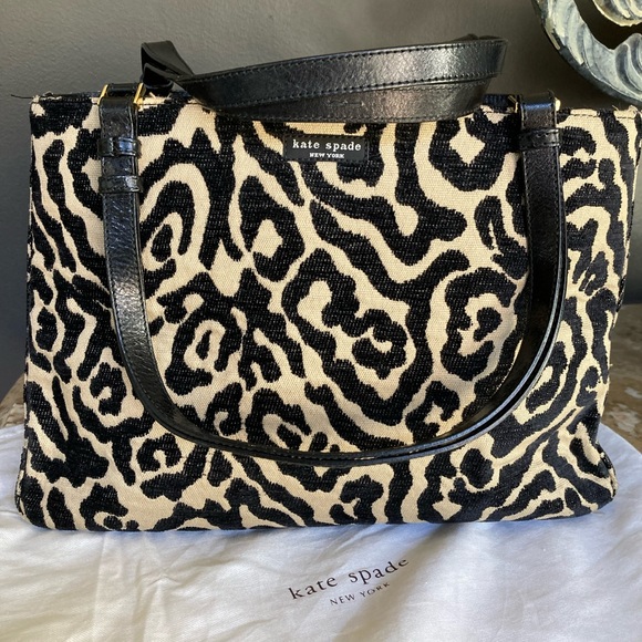 kate spade | Bags | Vintage Kate Spade Animal Print Handbagexcellent ...